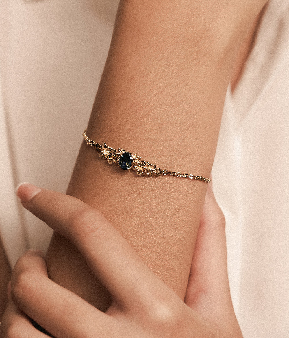 Forgotten Garden Hawa Bracelet London Blue Topaz Gold Dip – Tulola Jewelry