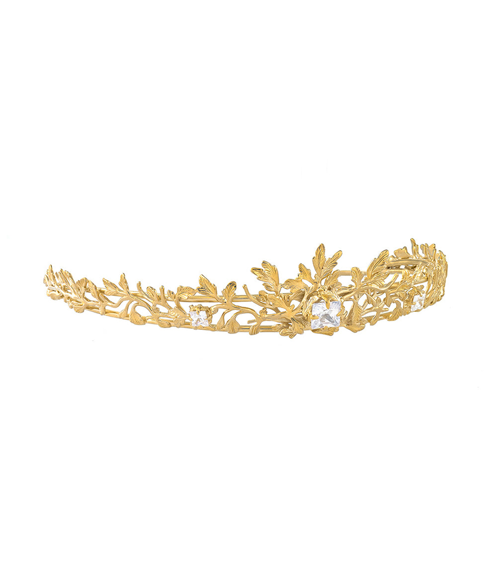 Melati Flower Tiara Gold Dip – Tulola Jewelry