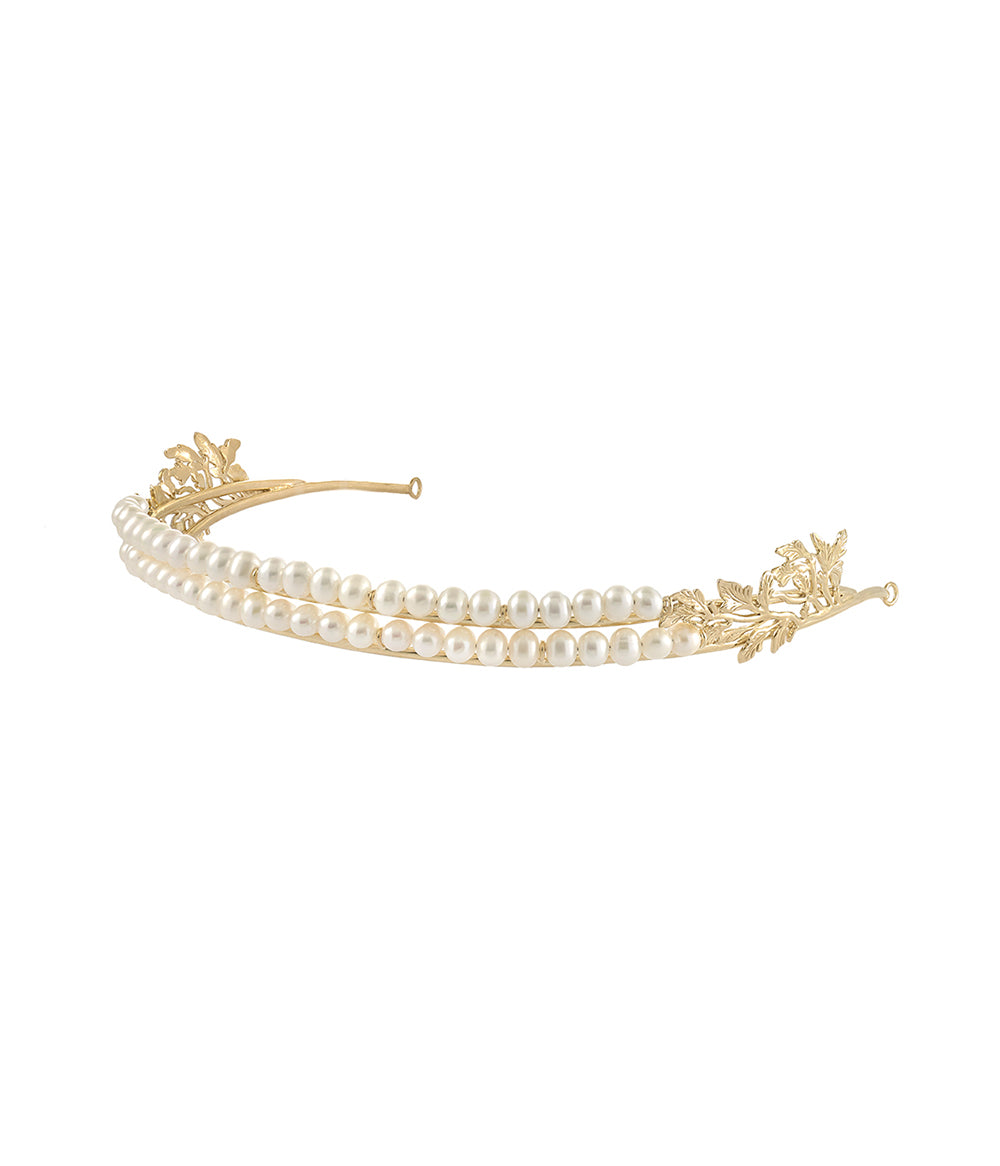 Gelung Kesuma Pearl Tiara Gold Dip – Tulola Jewelry