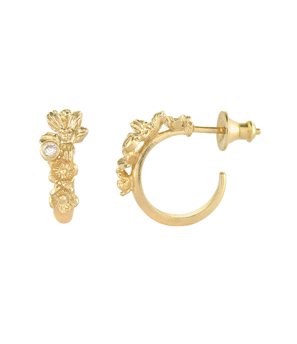 Kirana Hoops Gold Dip – Tulola Jewelry